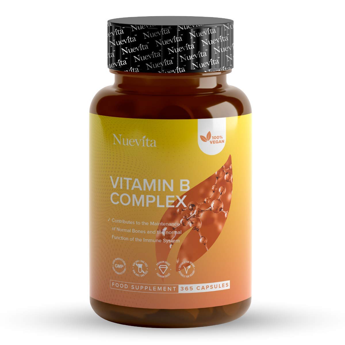 Buy B Complex | 365 s 12 Month Supply | Contains All 8 B s B1, B2, B3 ...