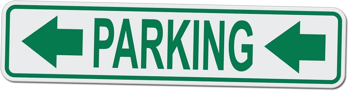 Amazon.com: Parking Left Arrows - Parking Lot Navigation Sign - 17 ...