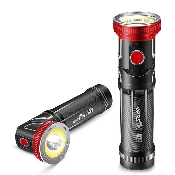 WARSUN Flashlights High Lumens Rechargeable LED Flashlight 2 Pack ...