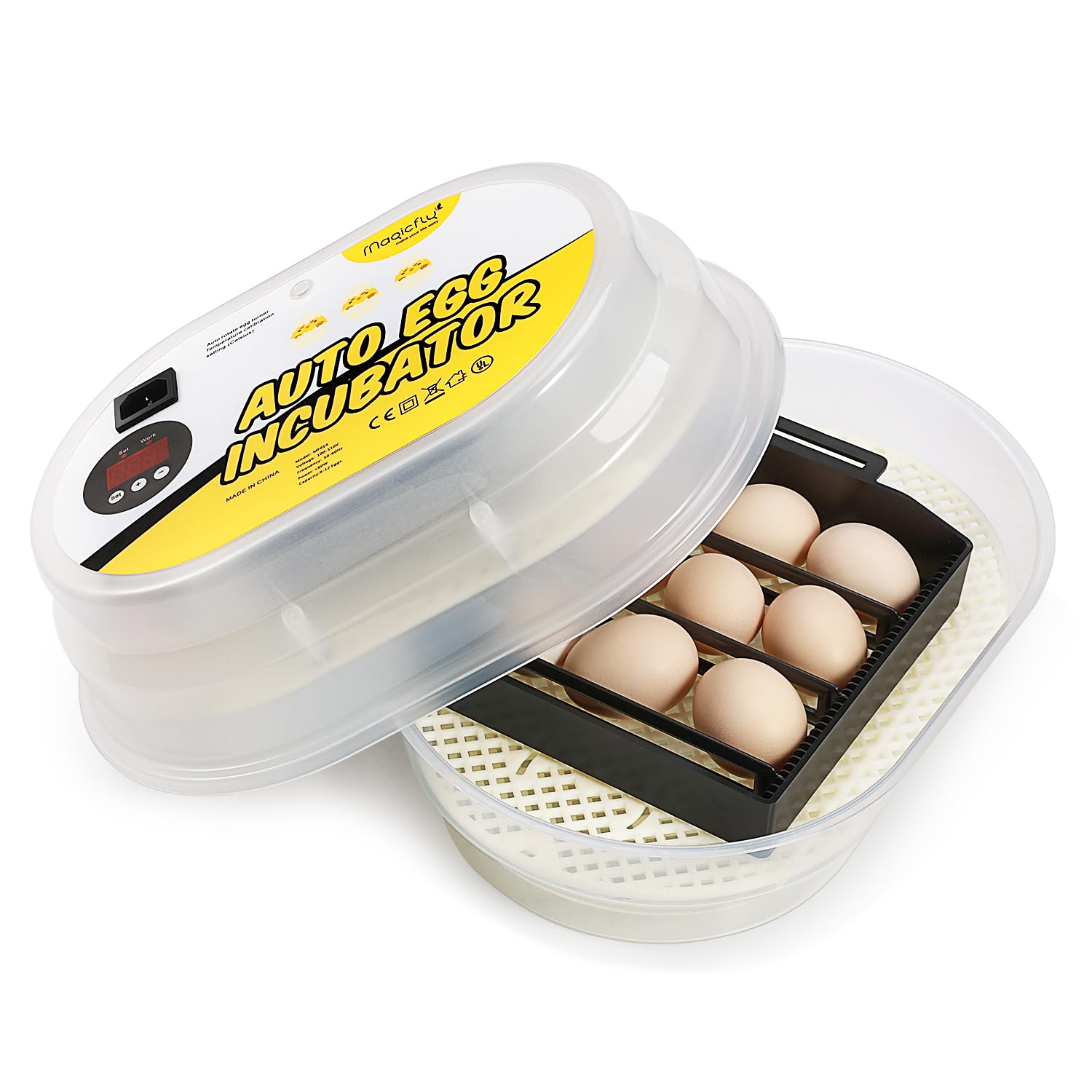 Magicfly Mini Egg Incubators for Hatching Eggs, with Automatic Egg ...