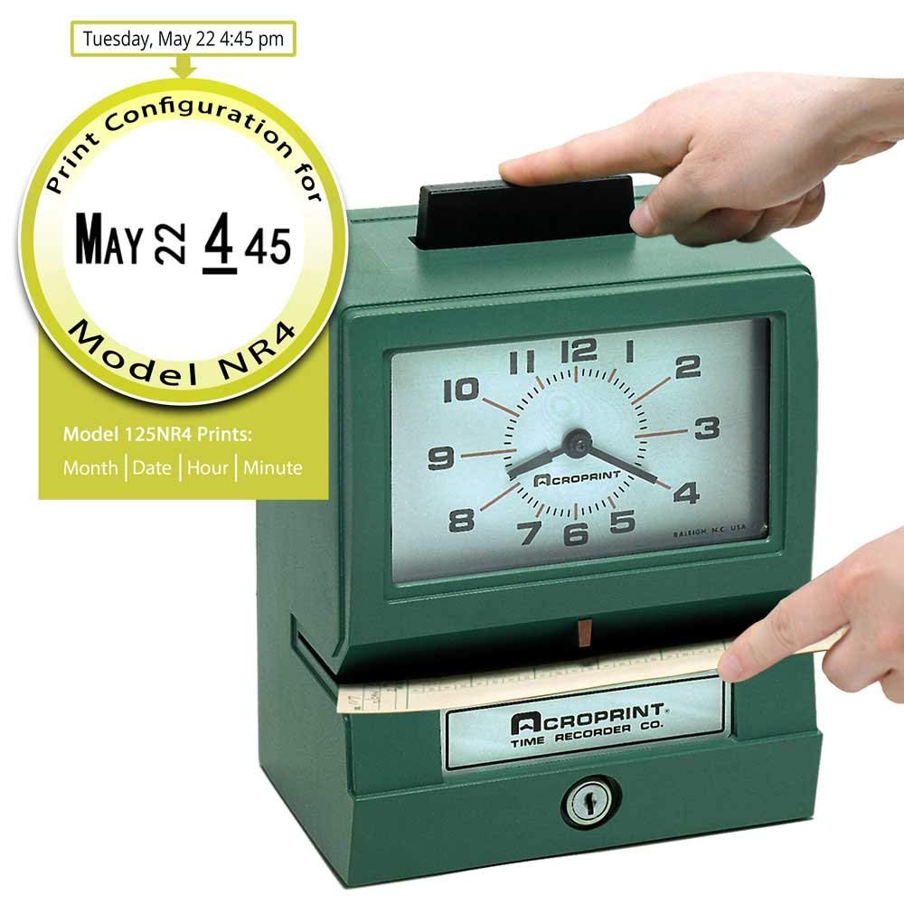 And Hundredths Time Clock 0 23 Acroprint Time Recorder Co Acroprint and-hundredths-time-clock-0-23-acroprint-time-recorder-co-acroprint