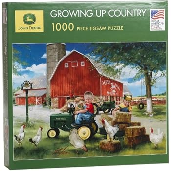 Amazon.com: Great American Puzzle Factory Growing Up Country 1000 Piece ...