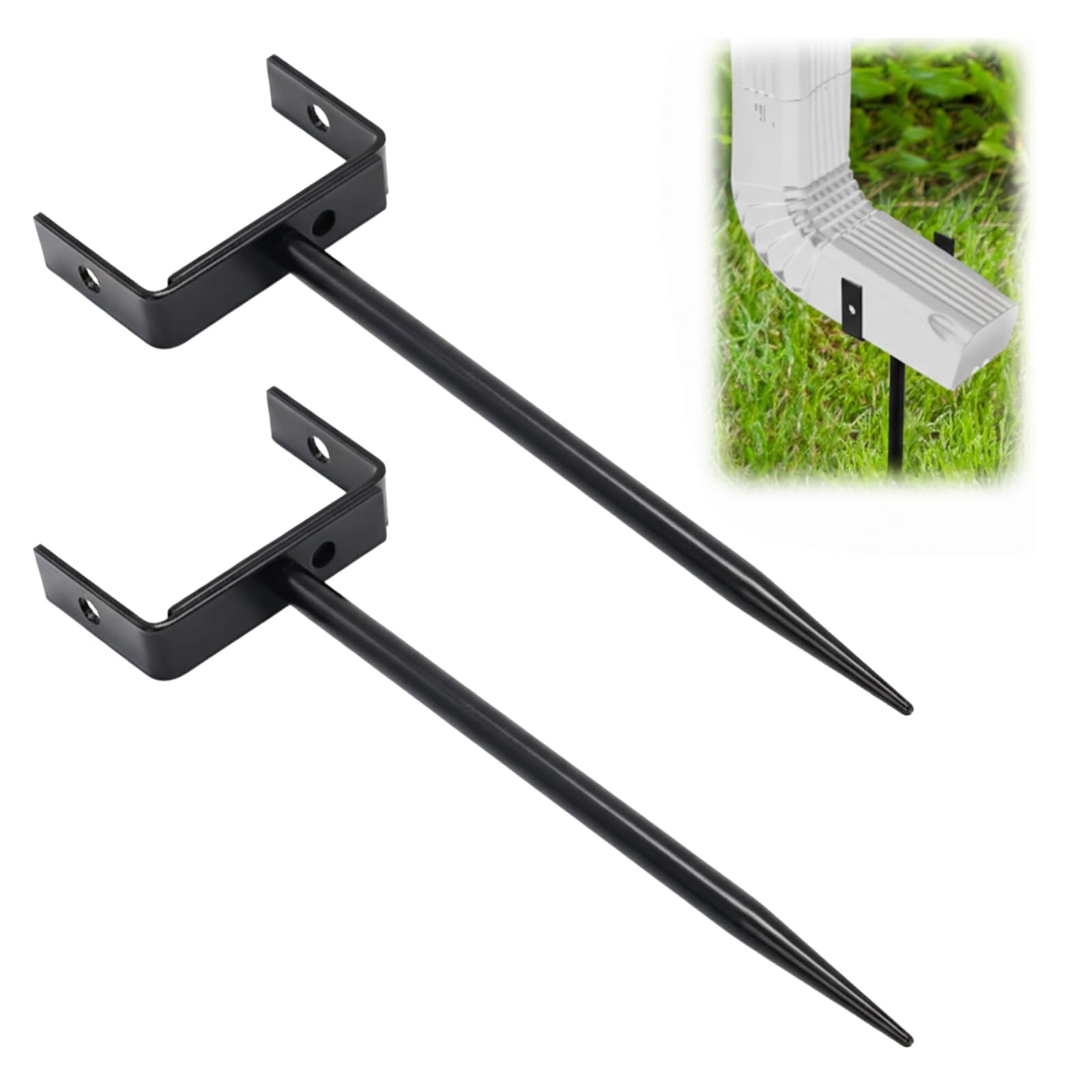 Otoolling 2 Pack Rainwater Downspout Brackets, Downspout Adapters ...