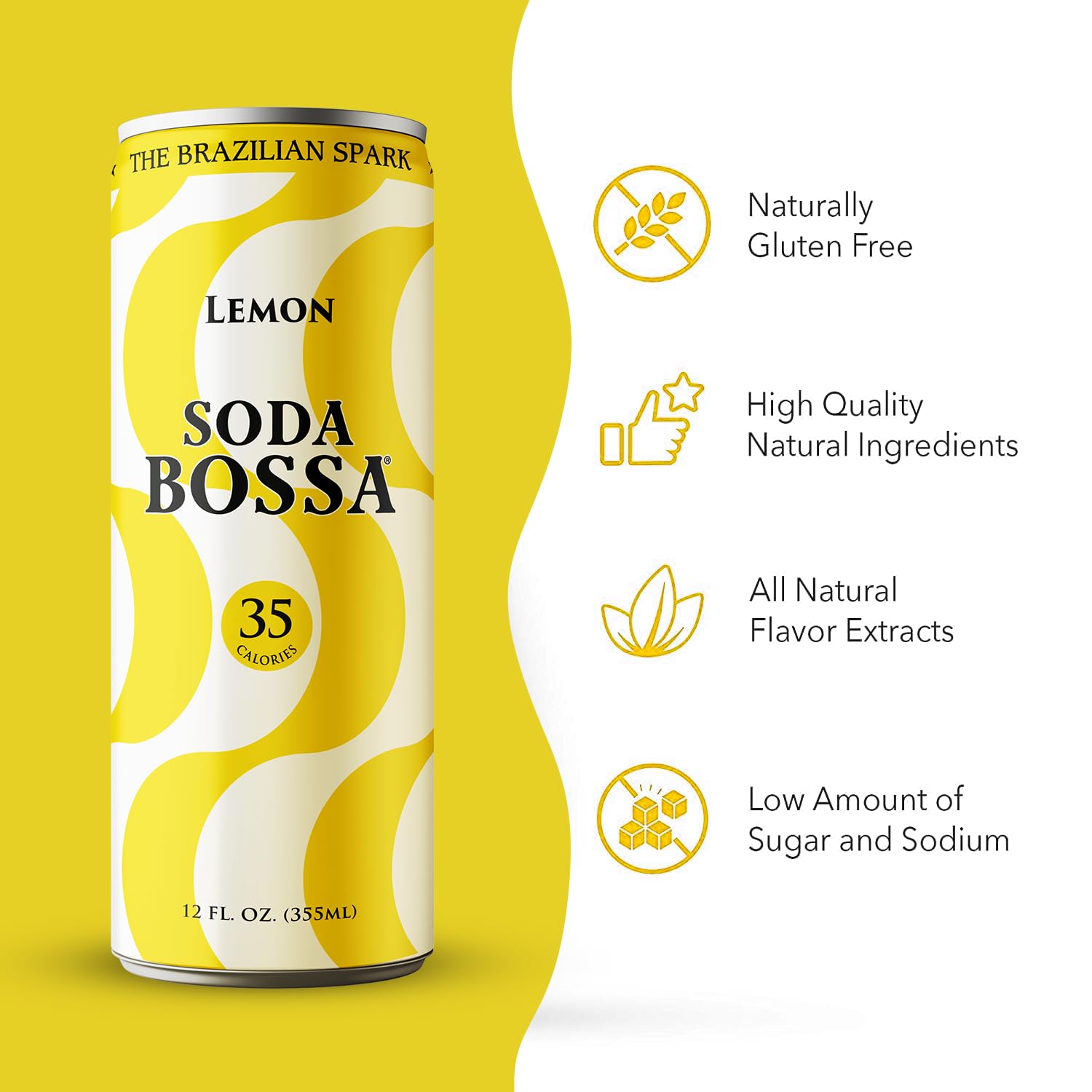 Mua Soda Bossa Soda Variety Pack (Brazilian Inspired Soda), Real Cane Sugar, Low Calorie Canned ...