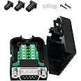 Amazon.com: DTECH DB9 Breakout Connector Male RS232 Connector Kit Serial Adapter DB-9 Solderless ...