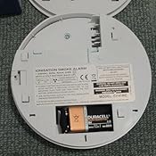 Aico EI141RC Mains Ionisation Smoke Alarm with 9V Battery Back-up ...