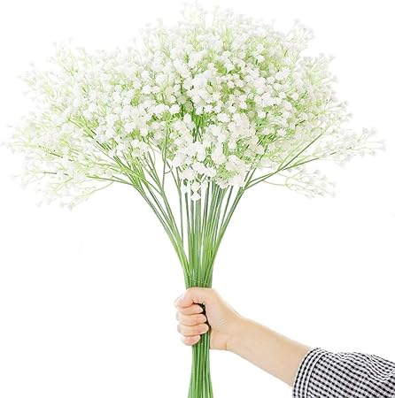JUSTOYOU Gypsophila Artificial Flowers Bouquets Fake Flowers Babies ...
