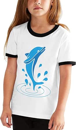 Playera de manga corta con diseño de delfín y danza para adolescentes ...