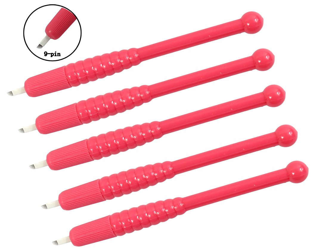 Amazon.com : Xiaoyu 5PCS Disposable Manual Microblading Pen Eyebrows ...
