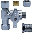 YUHX Brass Angle Stop Add-A-Tee Valve for TOTO Washlet Bidet and ...