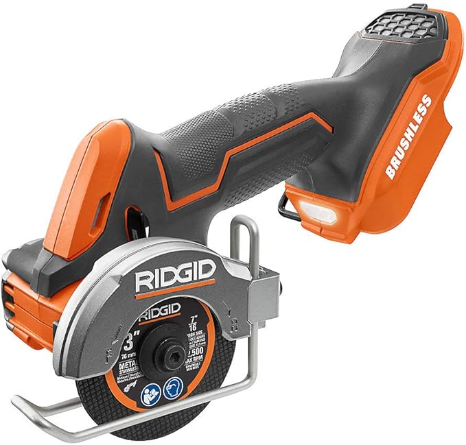 RIDGID 18V Brushless Sub-Compact Cordless 3 -inch Multi-Material Saw ...