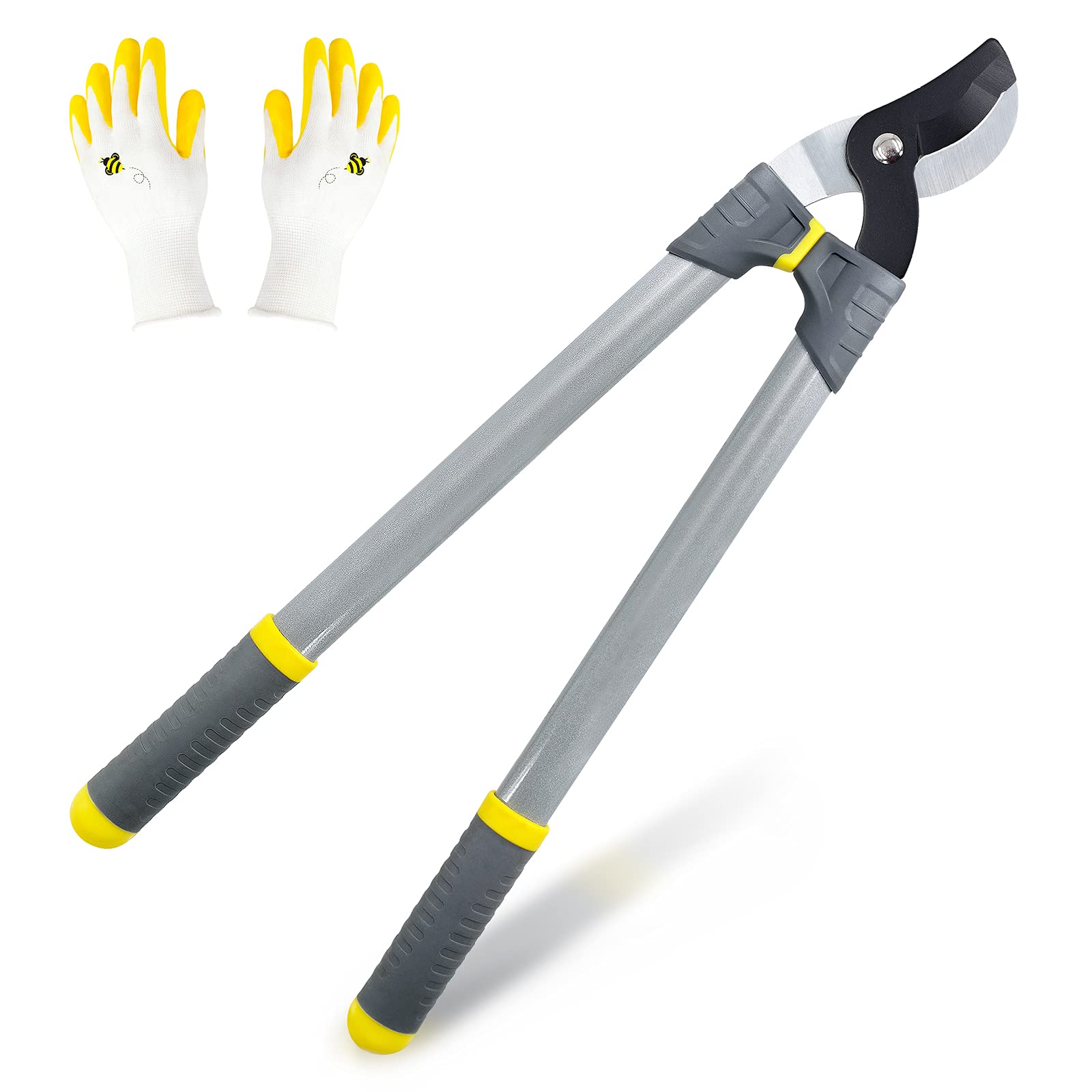 Colwelt Bypass Lopper 24-Inch, Branch Cutter with Carbon Steel Blade ...