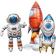 Amazon.com: Space Rocket Spaceship Balloons Party Decorations ...