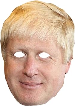 Boris Johnson Politician Celebrity Card Face Mask Fancy Dress Party ...