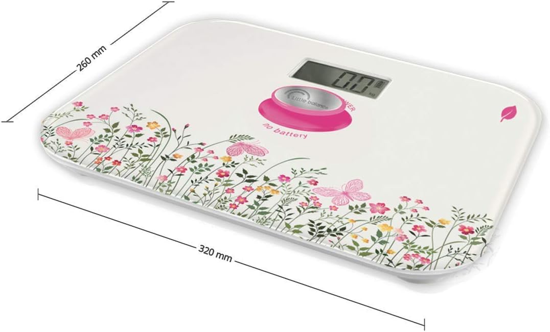 Little Balance 8328 Kinetic Floral Bathroom Scales without Batteries ...