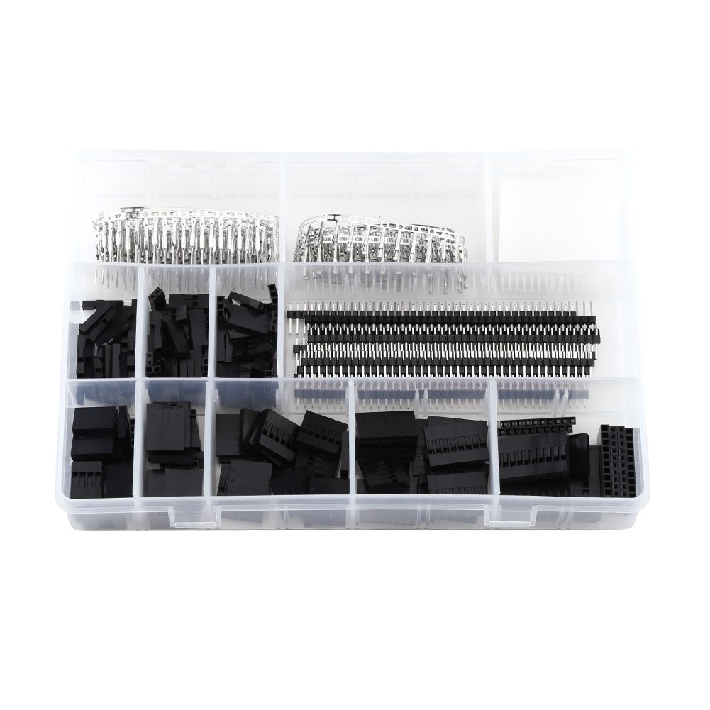 775pcs 2.54mm Dupont Crimp Pin Conector Pin Header Wire Jumper and Male ...