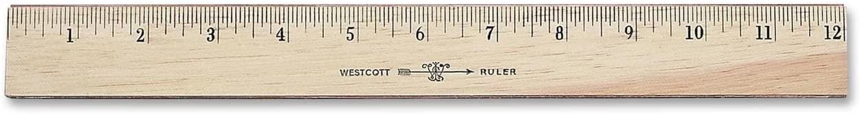 Amazon.com : Westcott Ruler with Double Brass Edge, 12-Inch (05221 ...