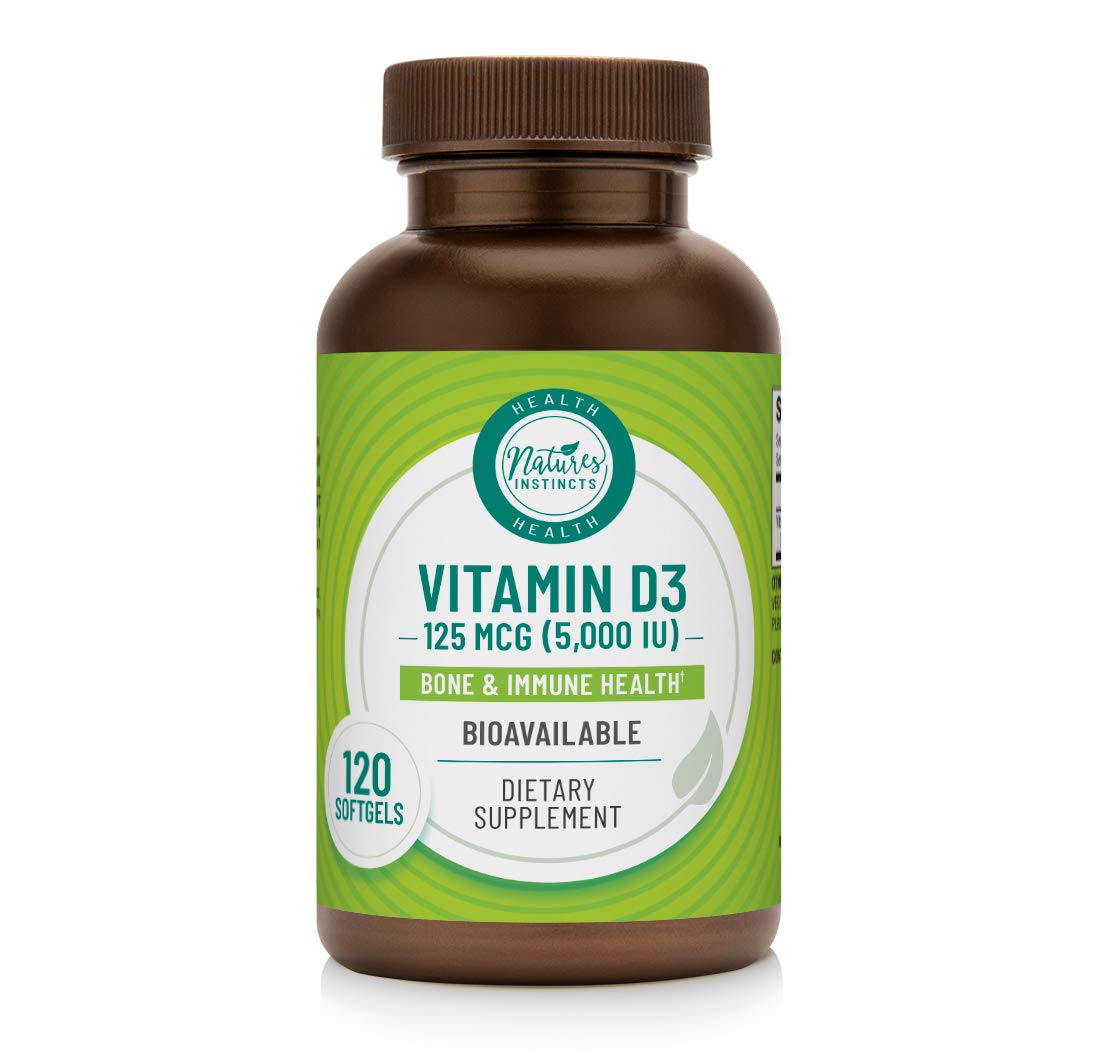 Mua Natures Instincts Vitamin D3 125 MCG (5000 IU) Softgels | Bone ...
