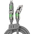 Amazon.com: MFish 4-in-1 Multi USB Charging Cable -MAX 240W Fast ...