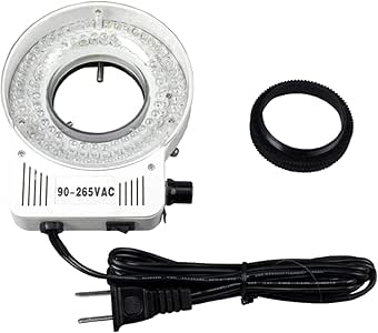 AmScope LED-60S 60 LED Microscope Ring Light with Dimmer: Science Lab ...