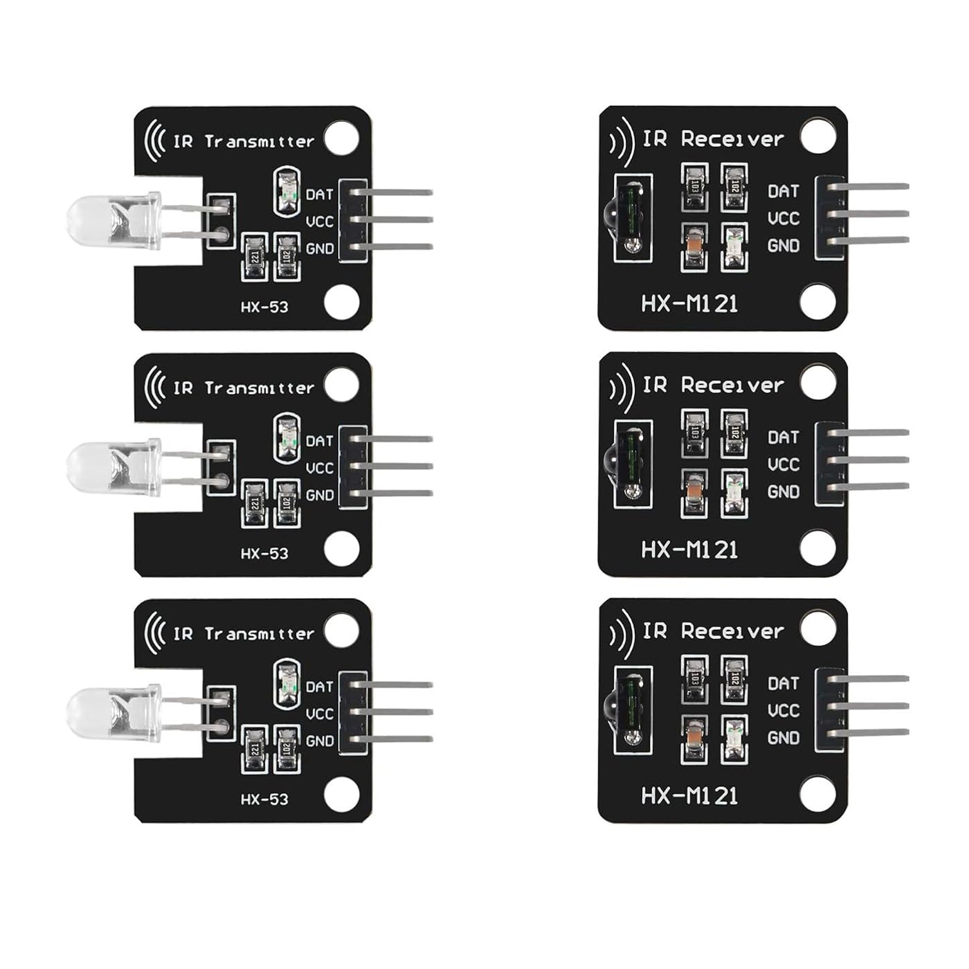 DUTTY Digital 38khz Ir Receiver Ir Transmitter Sensor Module Kit for ...