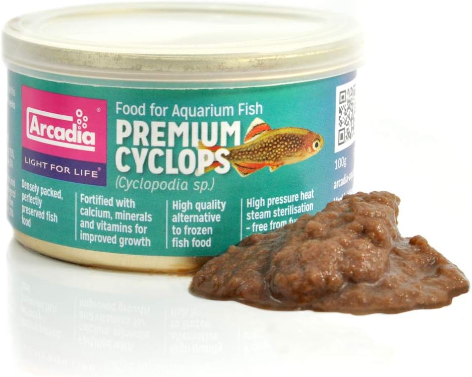 Arcadia Tinned Fish food (Premium Cyclops): Amazon.co.uk: Pet Supplies
