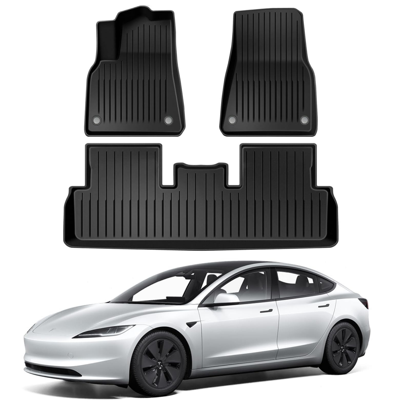 Pedigree Floor Mats Compatible with Tesla Model 3, Custom Fit Floor ...