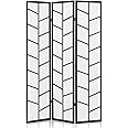 Amazon.com: MoNiBloom 3-Panel Shoji Screen Room Divider 5.7ft Modern ...