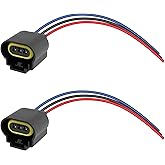 Amazon.com: 2PCS H4 Headlight Connector with 3-Way Headlight Wiring ...