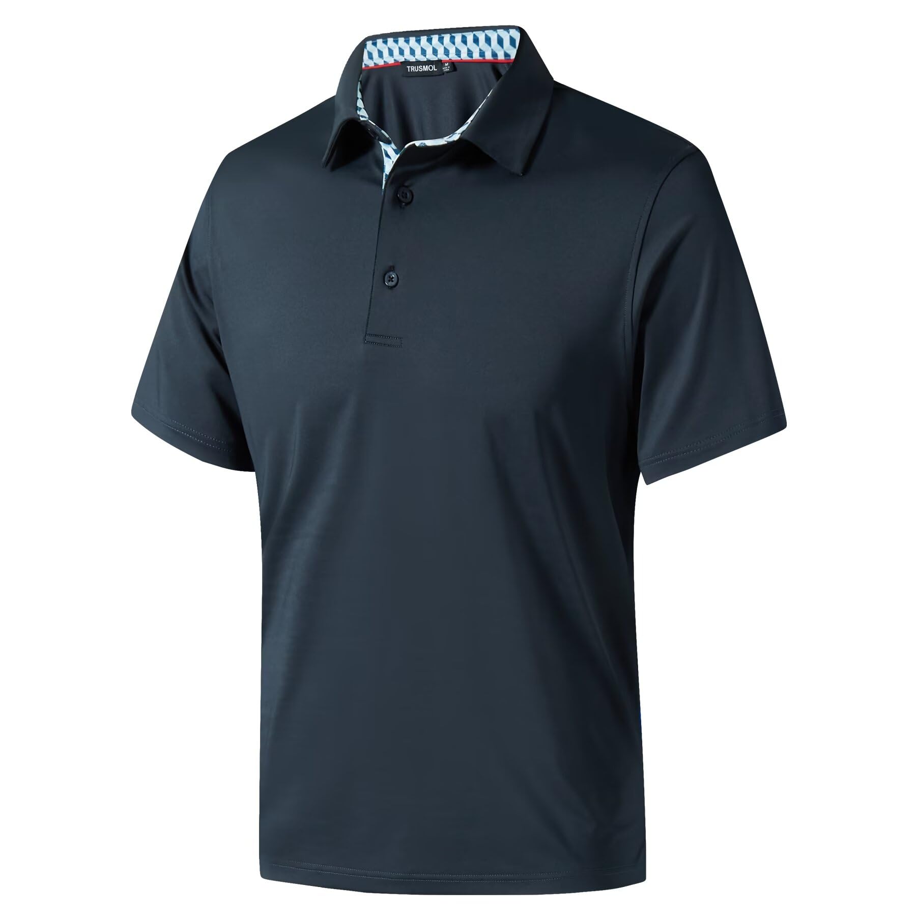 TRUSMOL Golf Shirts for Men Short Sleeve Dry Fit Moisture Wicking Quick ...