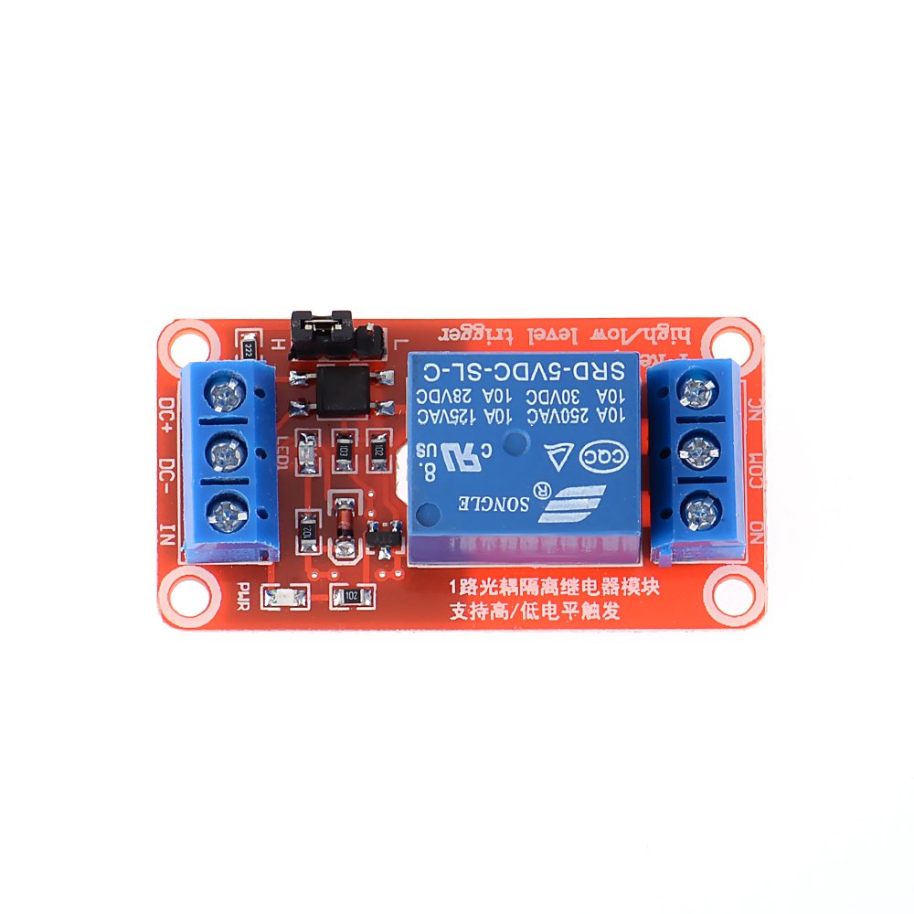 Anmbest 5PCS 5V 1 Channel Relay Module with Optocoupler High/Low Level ...