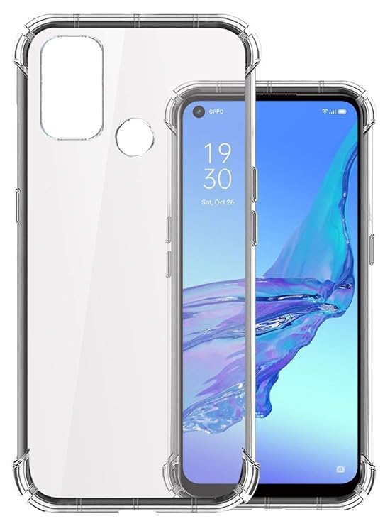HYPER®Oppo A53 Cases and Covers, Transparent Clear Gel: Amazon.in ...