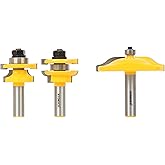 YONICO Router Bits Set Cabinet Door Raised Panel 3 Bit Ogee 1/2-Inch ...