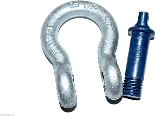 SWL 2 ton Galvanised Tested Bow Shackle: Amazon.co.uk: Car & Motorbike