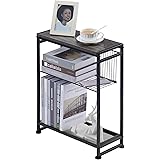 Amazon.com: Small Side Table for Small Spaces - Slim End Table with ...