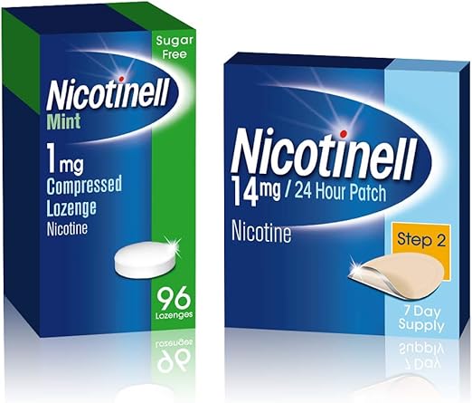 Nicotinell Nicotine Stop Smoking Aid Bundle, Lozenge 1 mg, 96 Pieces ...