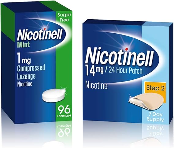 Nicotinell Nicotine Stop Smoking Aid Bundle, Lozenge 1 mg, 96 Pieces ...