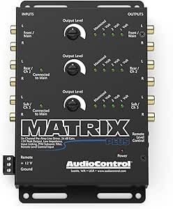 Amazon.com: AudioControl Matrix Plus Black Six Channel Line Driver with ...
