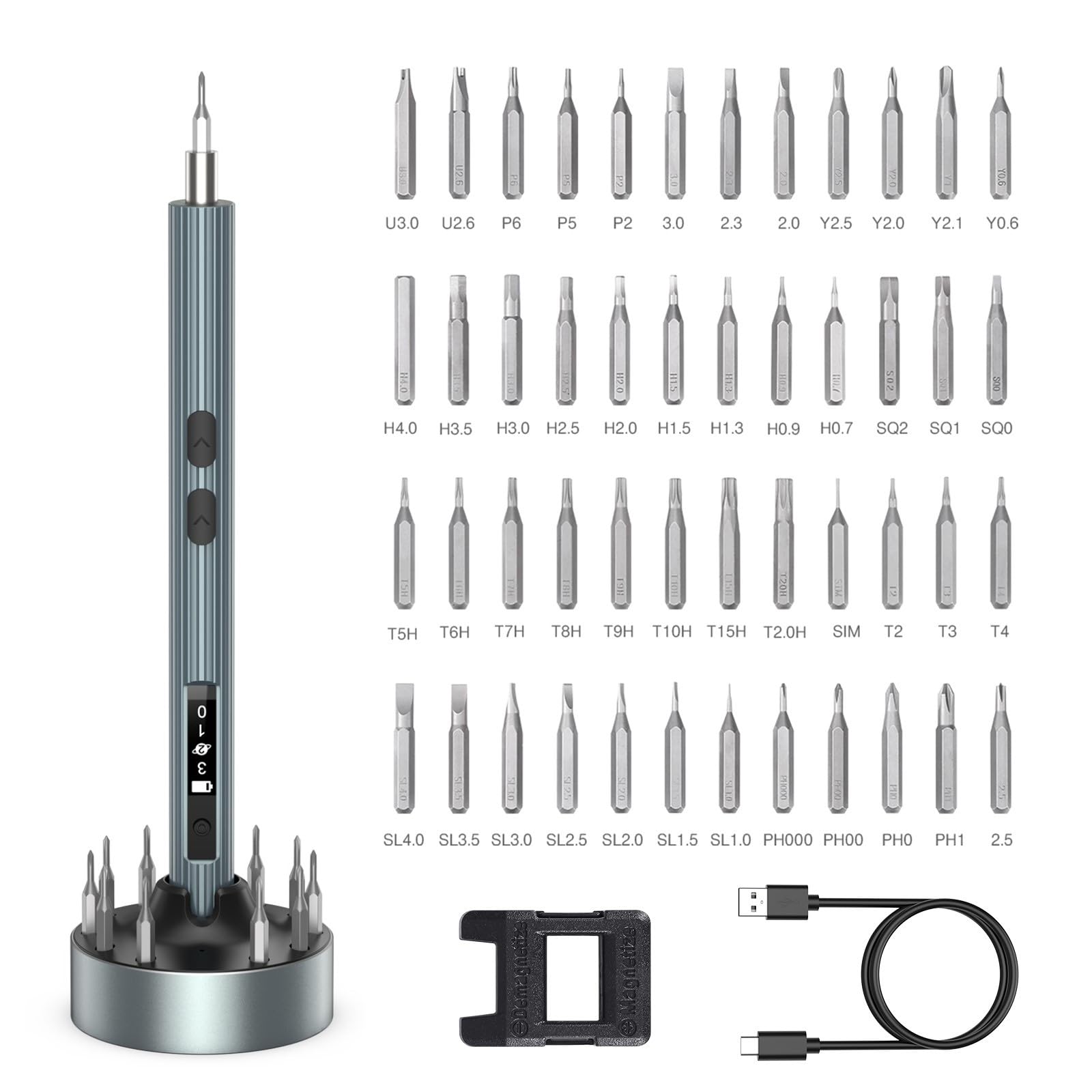 Mua Electric Screwdriver, 52 in 1 Rechargeable Power Screwdriver Set ...