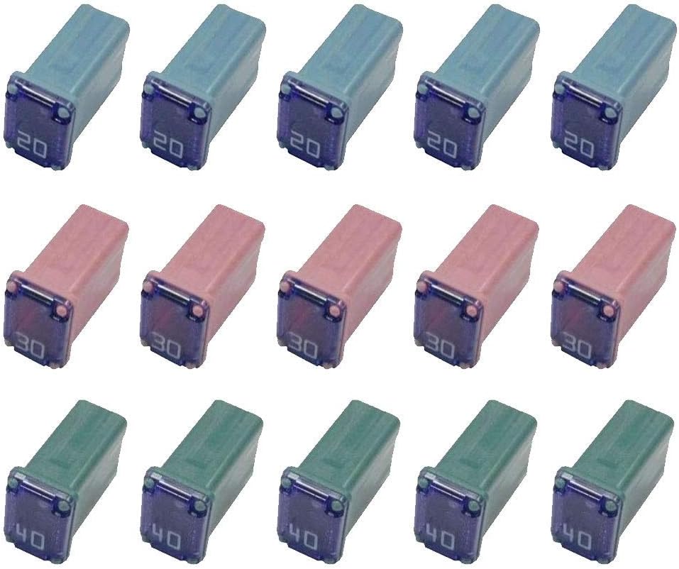 Amazon.com: 20Amp 30 Amp 40Amp Micro Cartridge Fuses - FMM MCASE Type ...