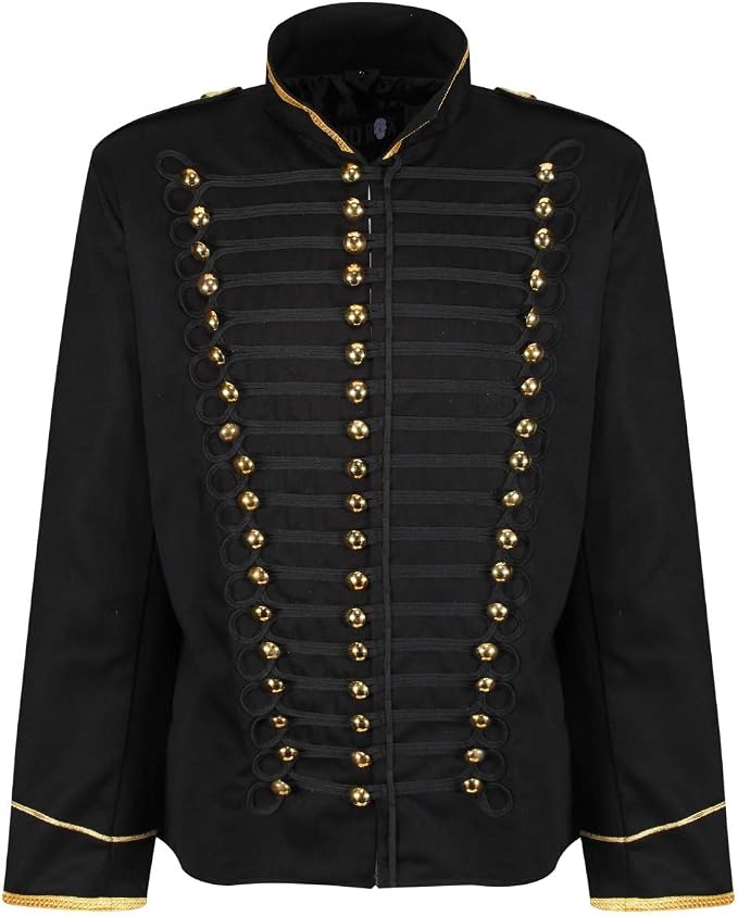 Ro Rox Black Parade Military Steampunk Gothic Jacket: Amazon.co.uk ...