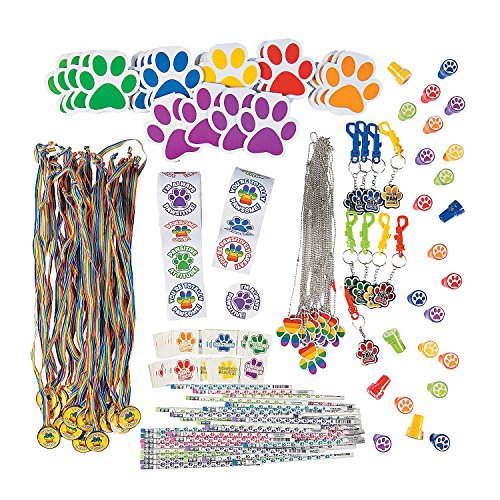 Fun Express Paw Print Assortment - 250 Pieces - Educational and ...