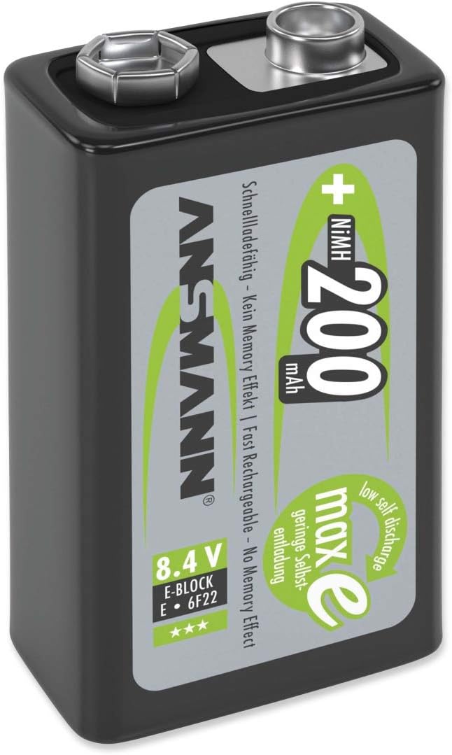 ANSMANN 9V Block Battery: Amazon.co.uk: Electronics