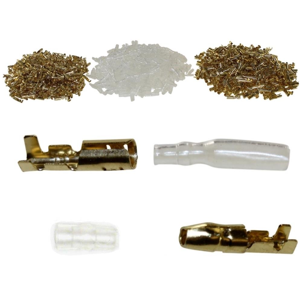 100x Japanstecker Rundstecker Set für Kabelquerschnitt 0,5-2,0mm² inkl ...