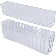 Amazon.com : 10 Pcs Plastic Planter Liners Clear Rectangular Plastic ...