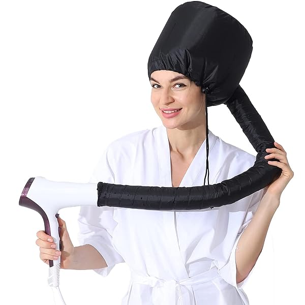 Hair Care Soft Bonnet Hair Dryer Attachment with Hose, Speed Up Full ...