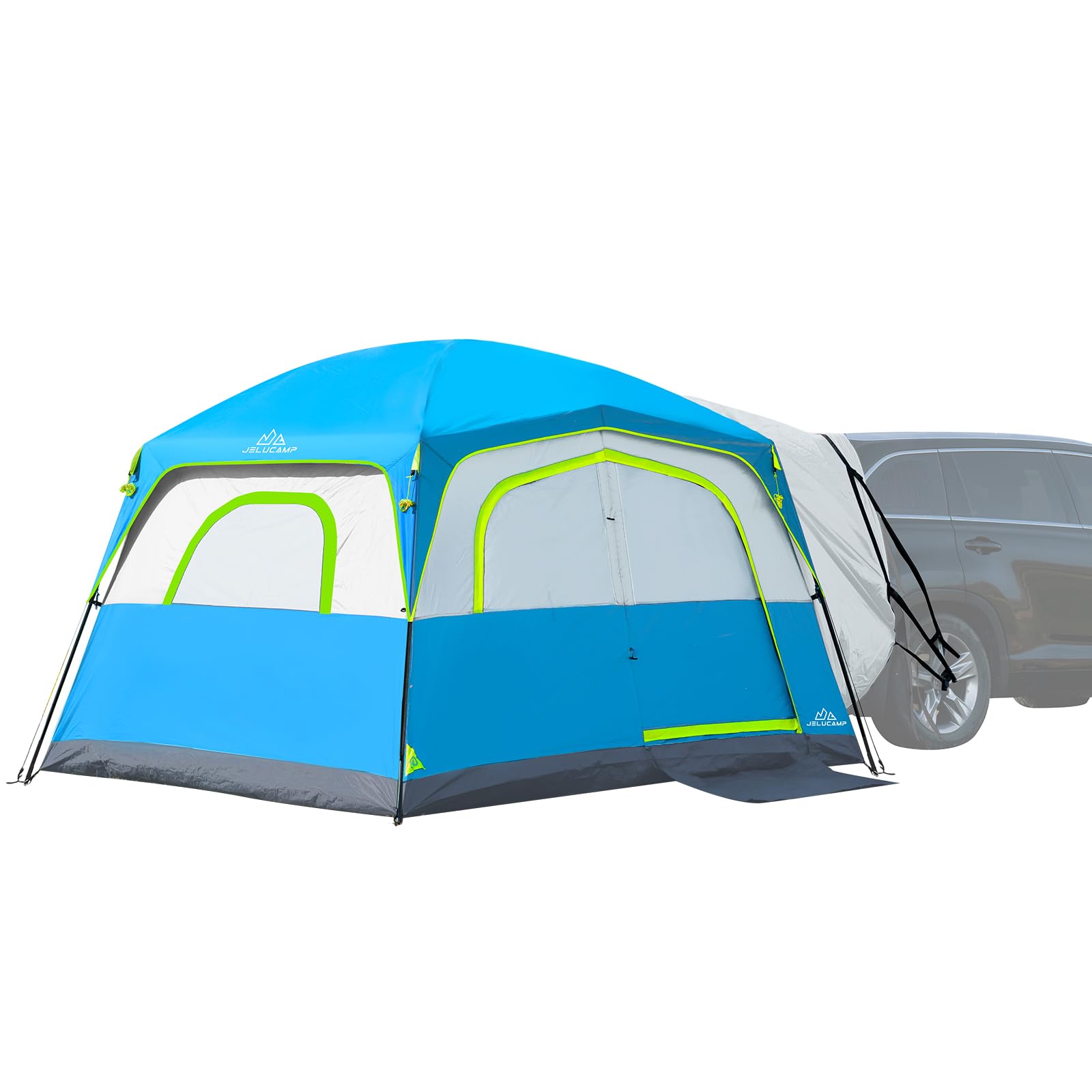 JELUCAMP SUV Tents for Camping 6 Person Waterproof, Car Family Camping ...