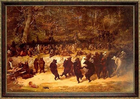 Amazon.com: The Bear Dance By William H. Beard Framed 13x19 Inches ...