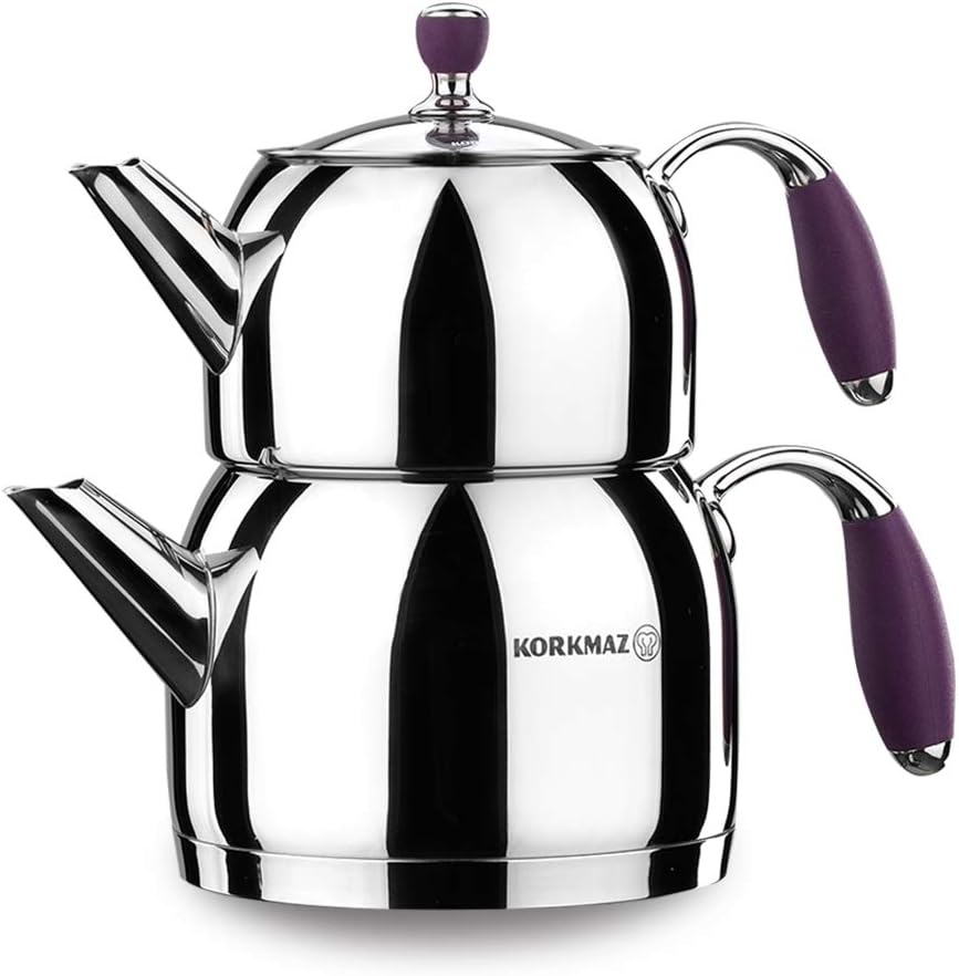 Korkmaz Flora Maxi Capsulated Turkish Teapot Set: Buy Online at Best ...