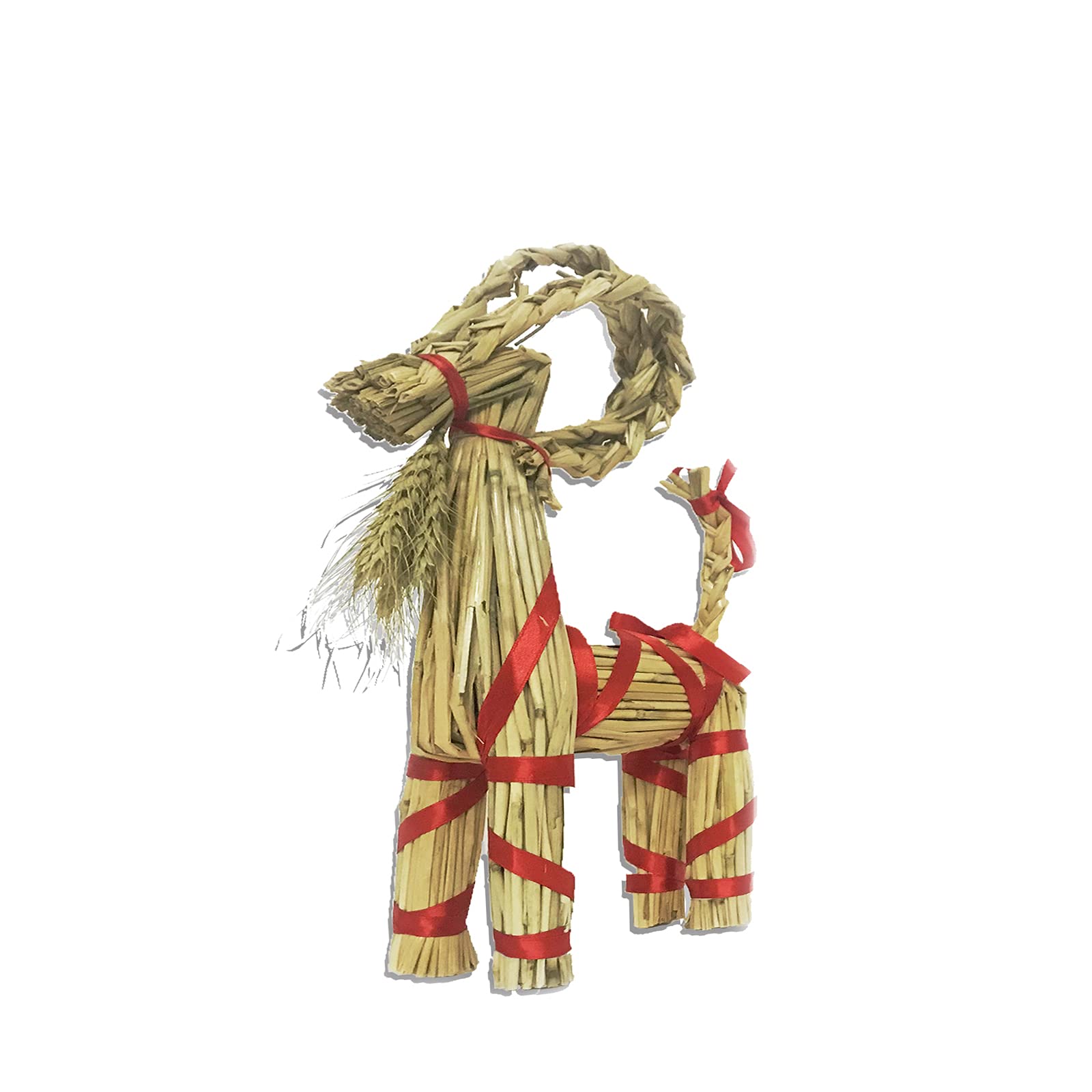 GentingScandinavian Straw Goat Jubbock-11.8 inches Tall, Garden Yard ...
